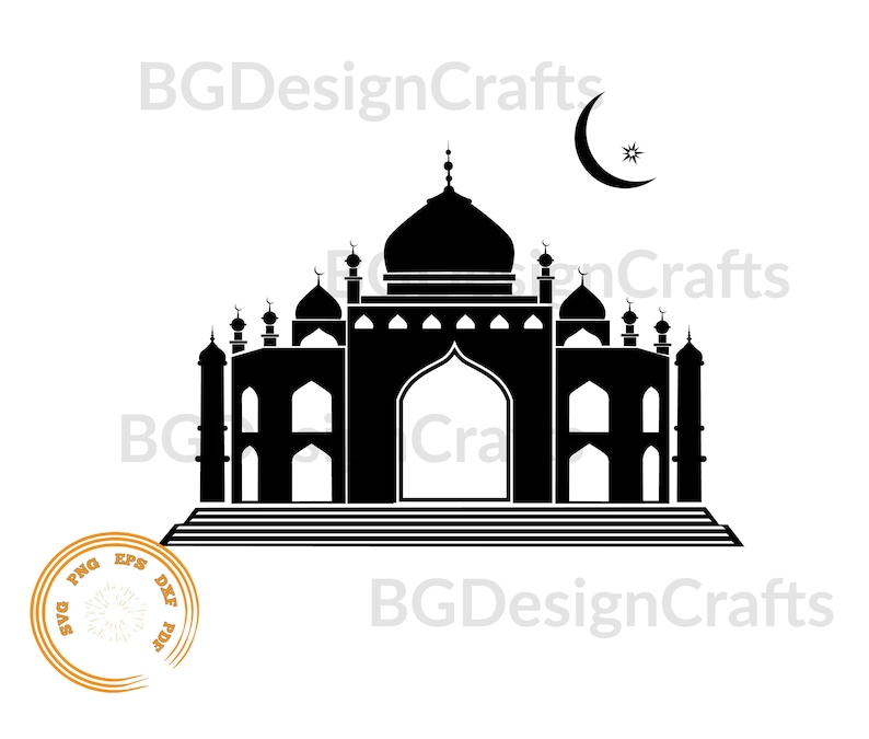 Islamic SVG, Mosque SVG, Mosque Clipart, Mosque Silhouette, Png, Dxf - Etsy