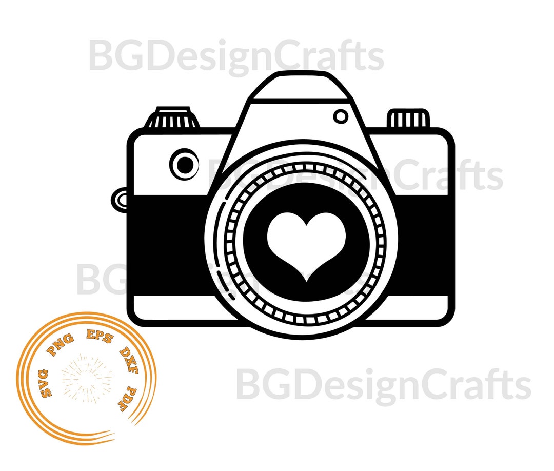 Camera Svg, Photography Svg, Photo Camera Svg, Heart Svg, Love ...