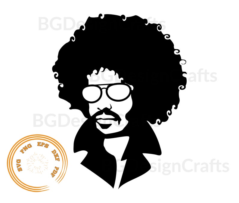 Afro Man Svg Black Man Svgi Afro Man Cut File Svg Instant Download Etsy
