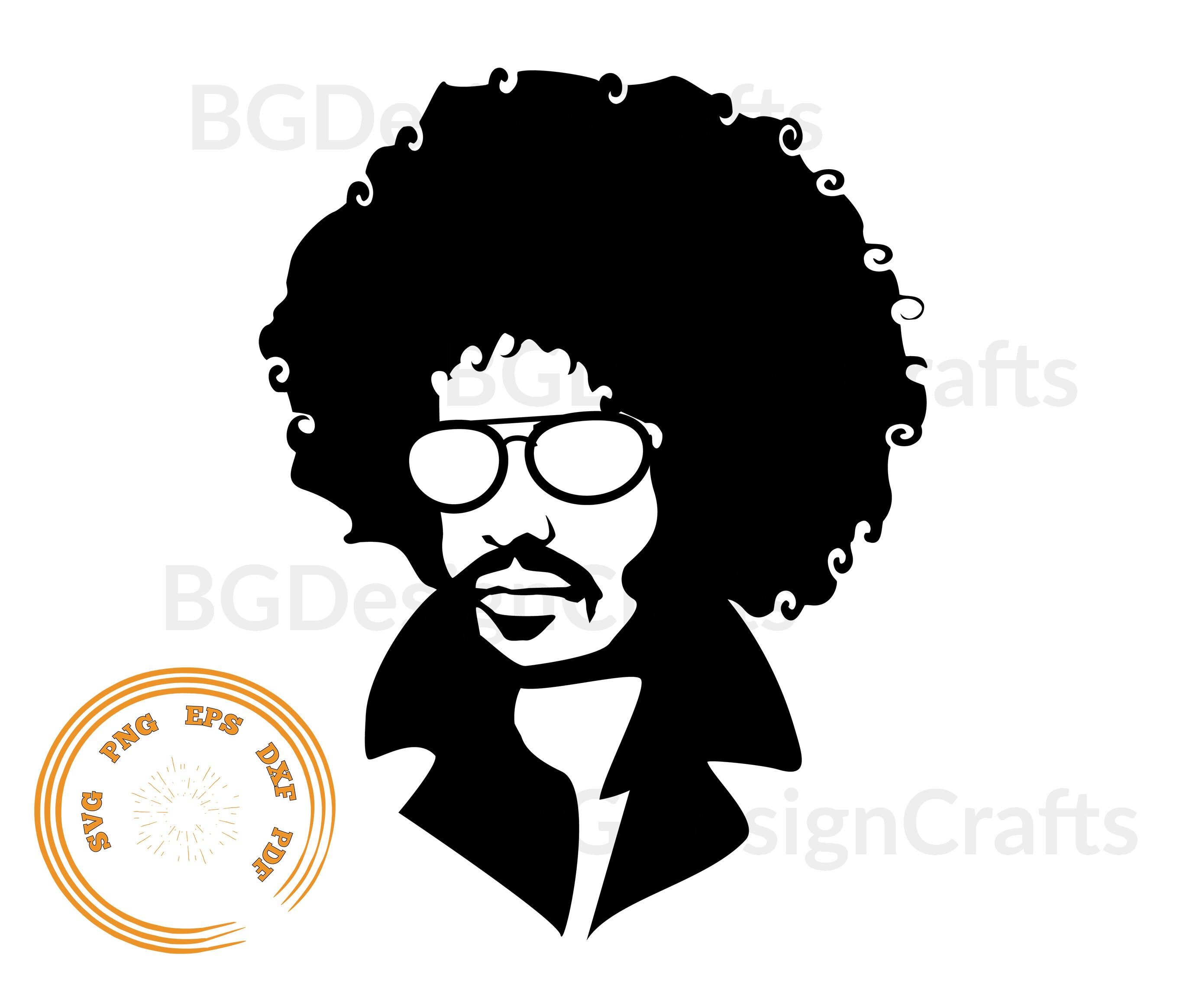 Afro Man Svg Black Man Svgi Afro Man Cut File Svg (Instant Download) - Etsy