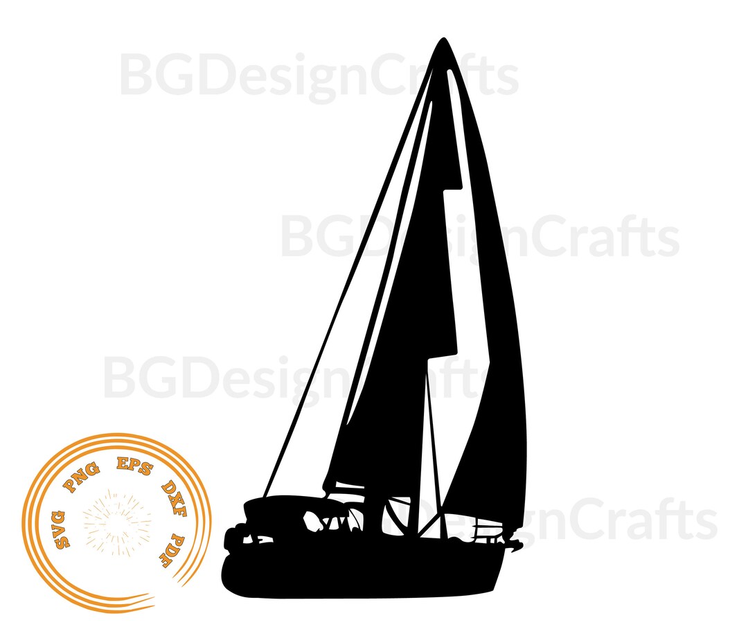 Sailing Boat SVG, Boat SVG, Ship SVG, Sailing Svg, Sailing Boat Clipart ...