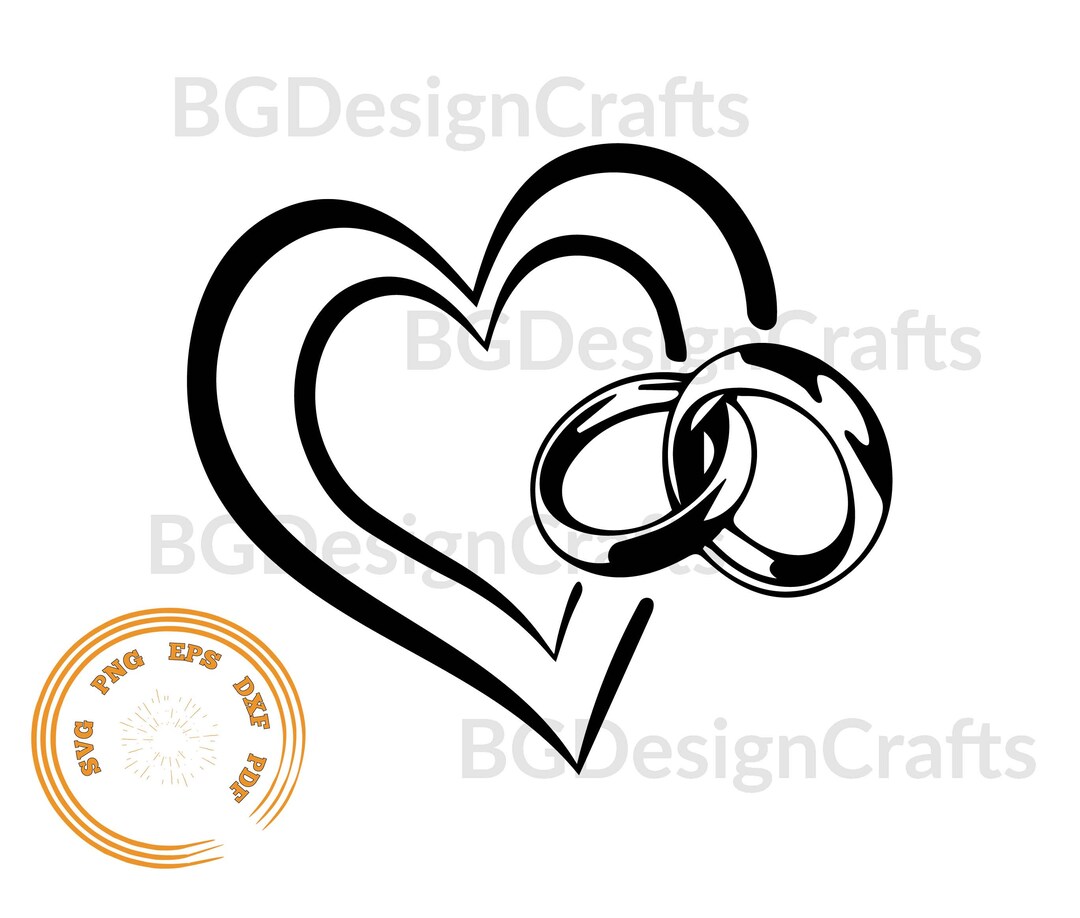 Wedding Rings #5 Wedding Ring Svg, Wedding Diamond Svg, Couple Rings ...