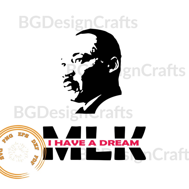 Martin Luther King Jr Silhouette - Etsy