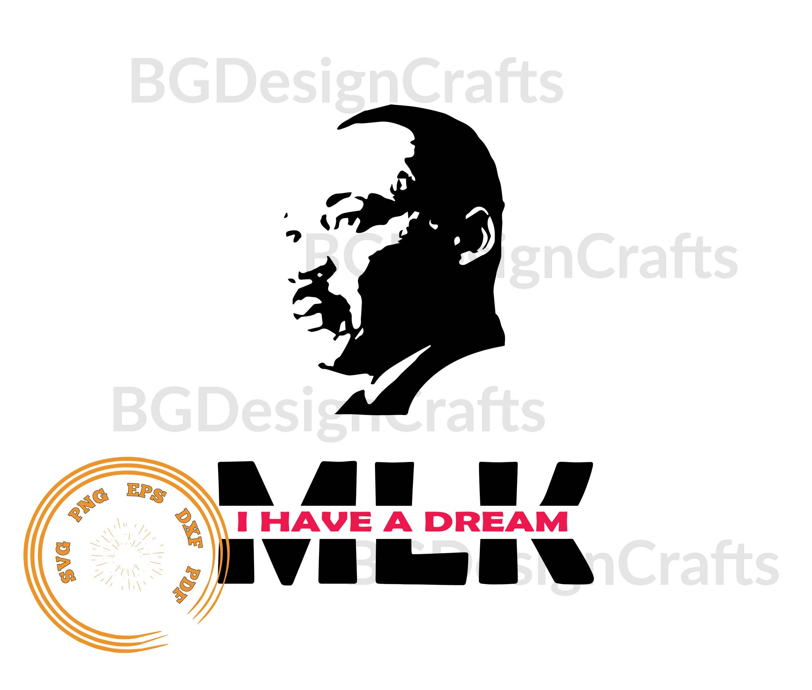 Martin Luther King Jr. SVG, MLK SVG, Mlkday Svg, I Have a Dream Svg ...