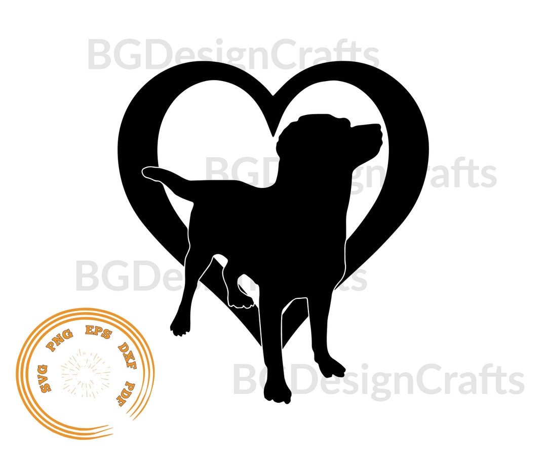 Heart With Dog SVG, Dog SVG, Heart SVG, Animal, Love Svg, Svg File for ...
