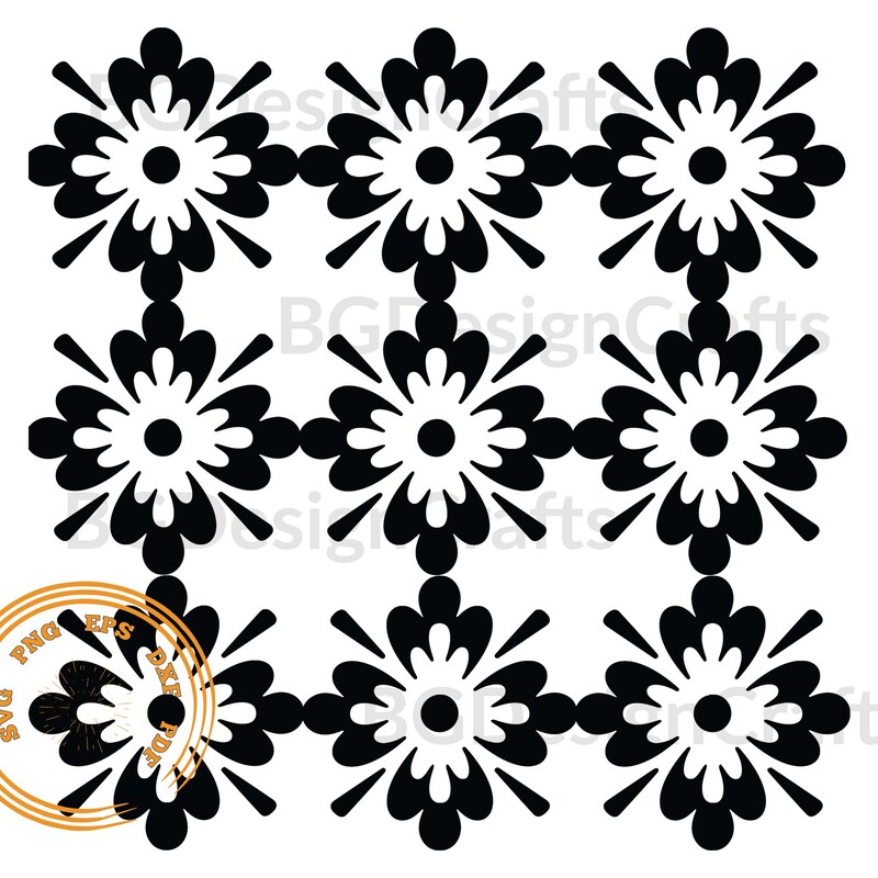 Floral Seamless Svg - Etsy