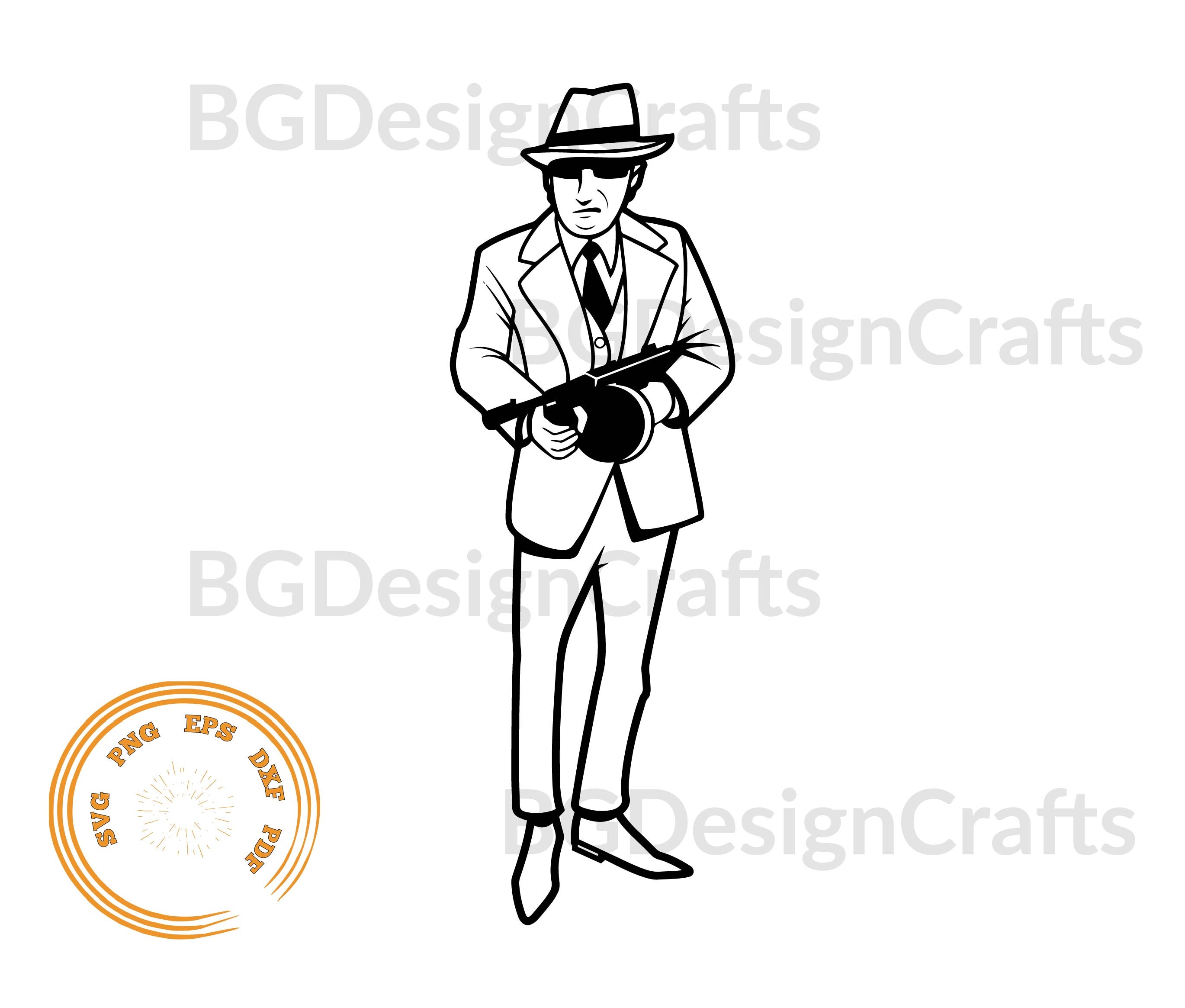 Gangster SVG, Mafia SVG, Gangster Png, Gangster Cut File, Mafia Eps ...
