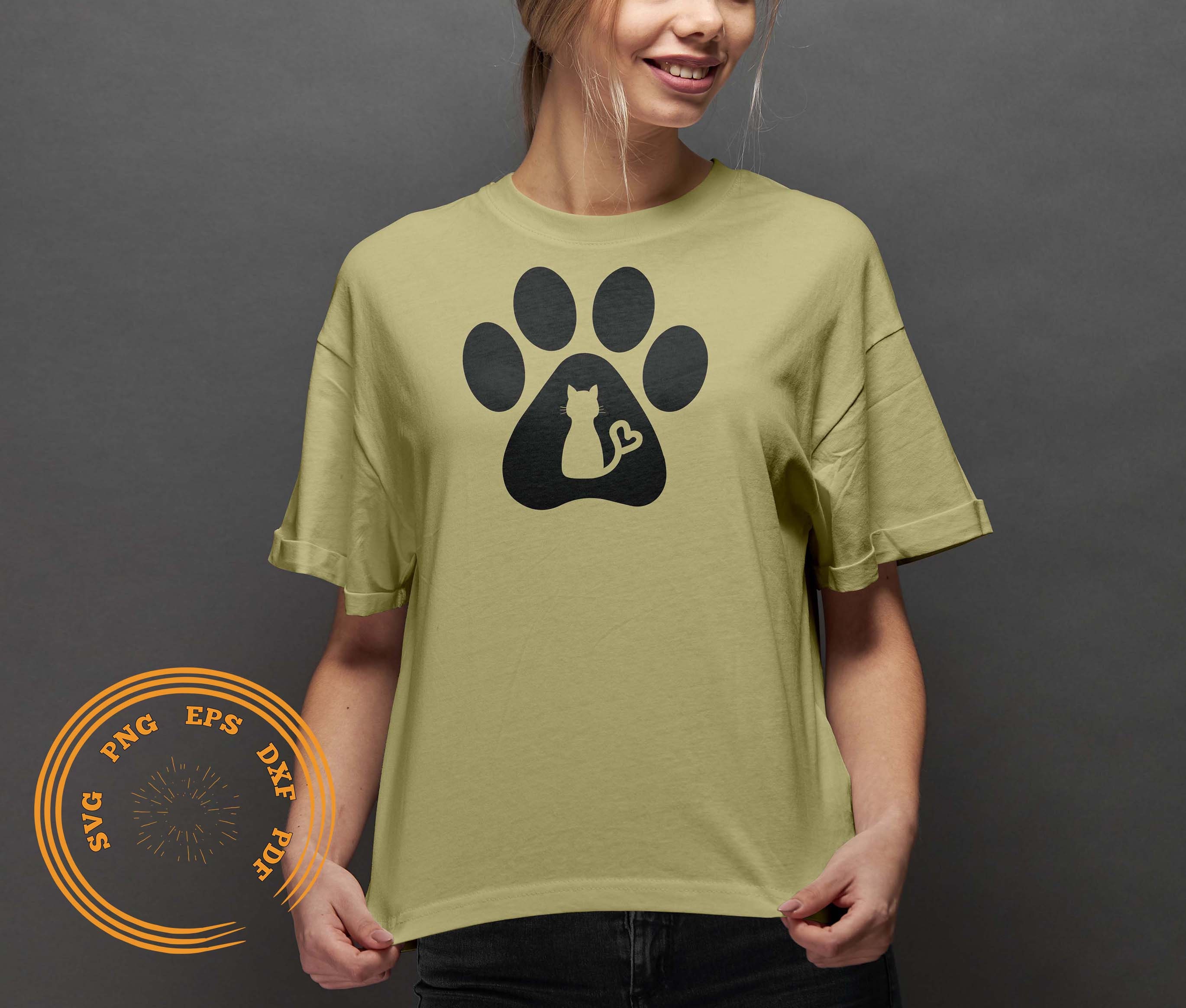 Cat Paw Svg, Paw Svg, Cat Svg, Animal Paw Svg, Cat Love Svg, Svg File ...