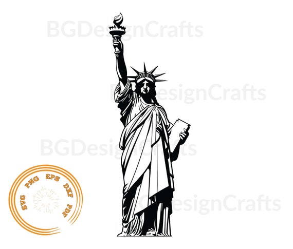 Statue of Liberty Svg Statue of Liberty Png Statue of - Etsy
