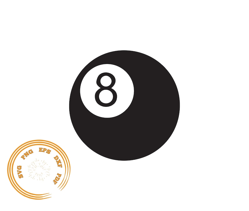 8 Ball Svg, Pool Svg, Billiards Svg,play Svg, DXF, Clipart, Svg Cut ...