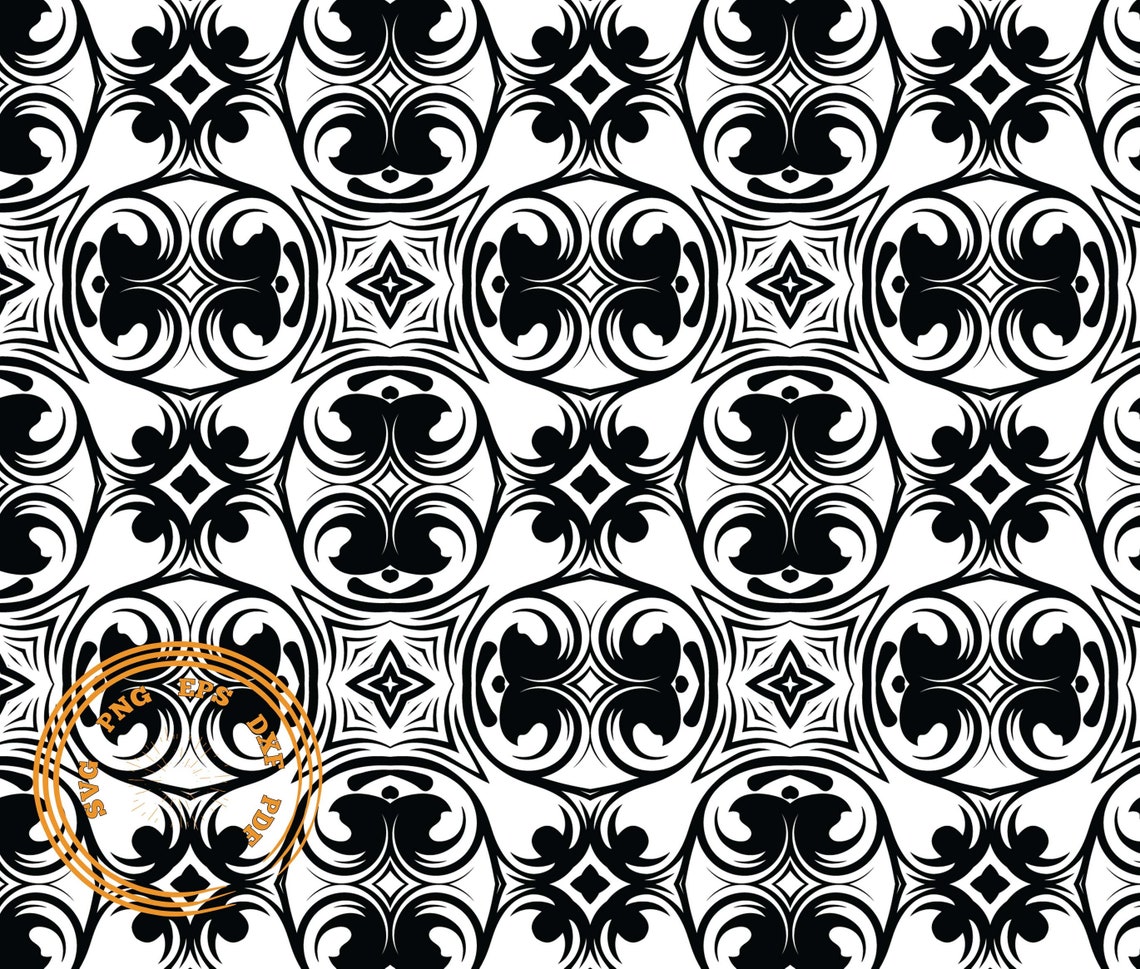 Tooled Leather Svg Seamless Pattern Svg Geometric Pattern - Etsy