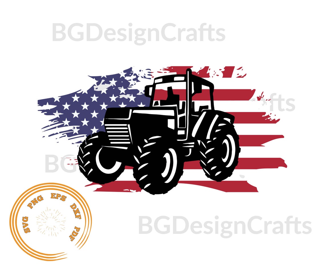 US Tractor Svg Tractor Clipart Tractor Png Tractor - Etsy