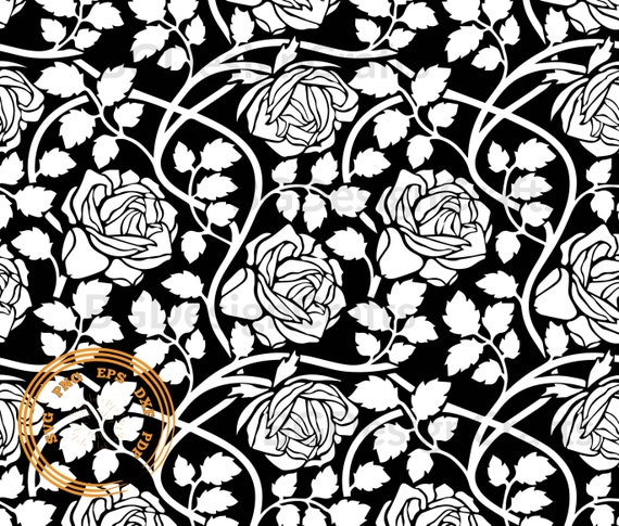 Floral Pattern 1 Floral Pattern SVG Rose Pattern SVG - Etsy