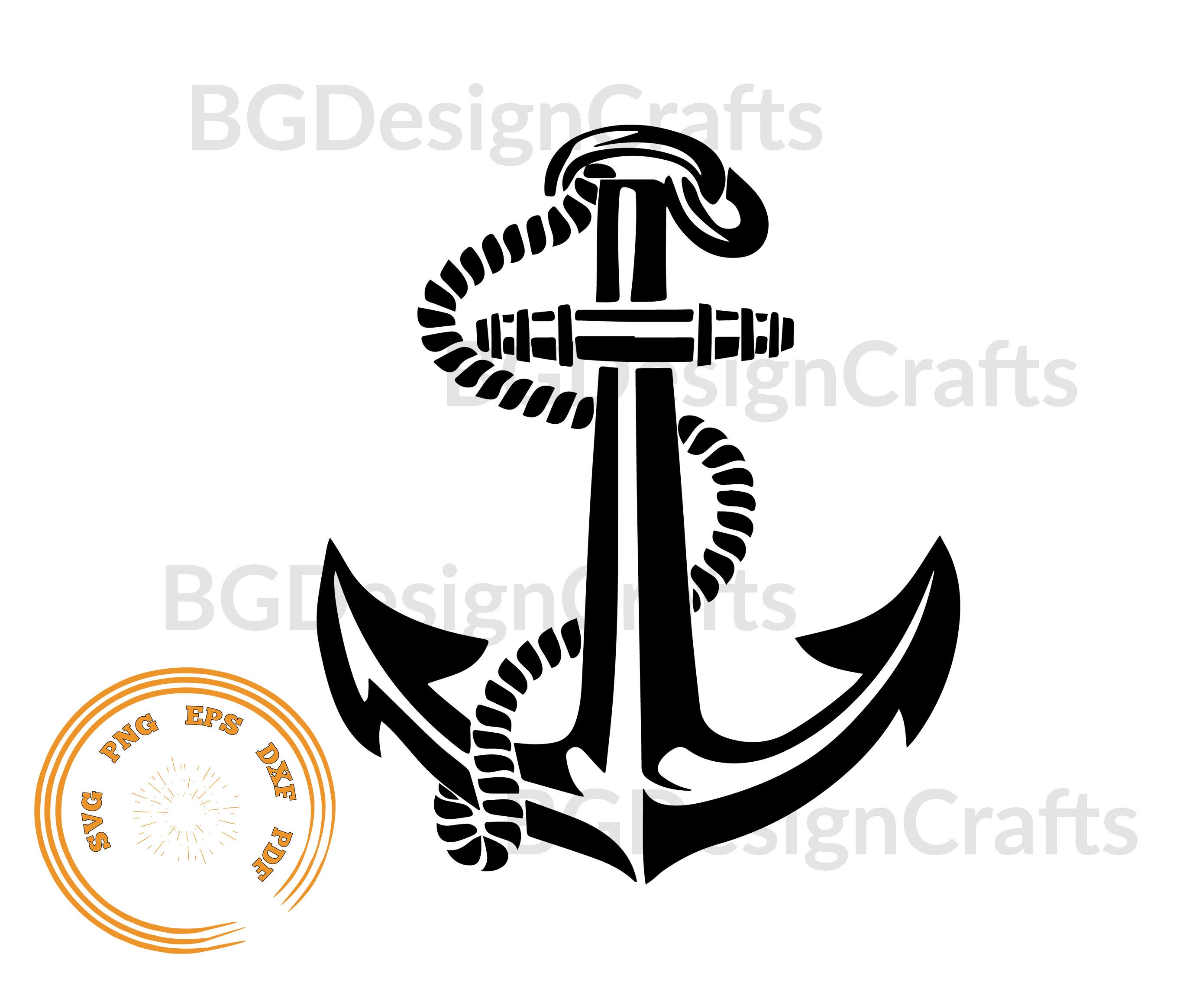 Anchor SVG, Anchor Png, Nautical SVG, Svg File for Cricut, Silhouette ...