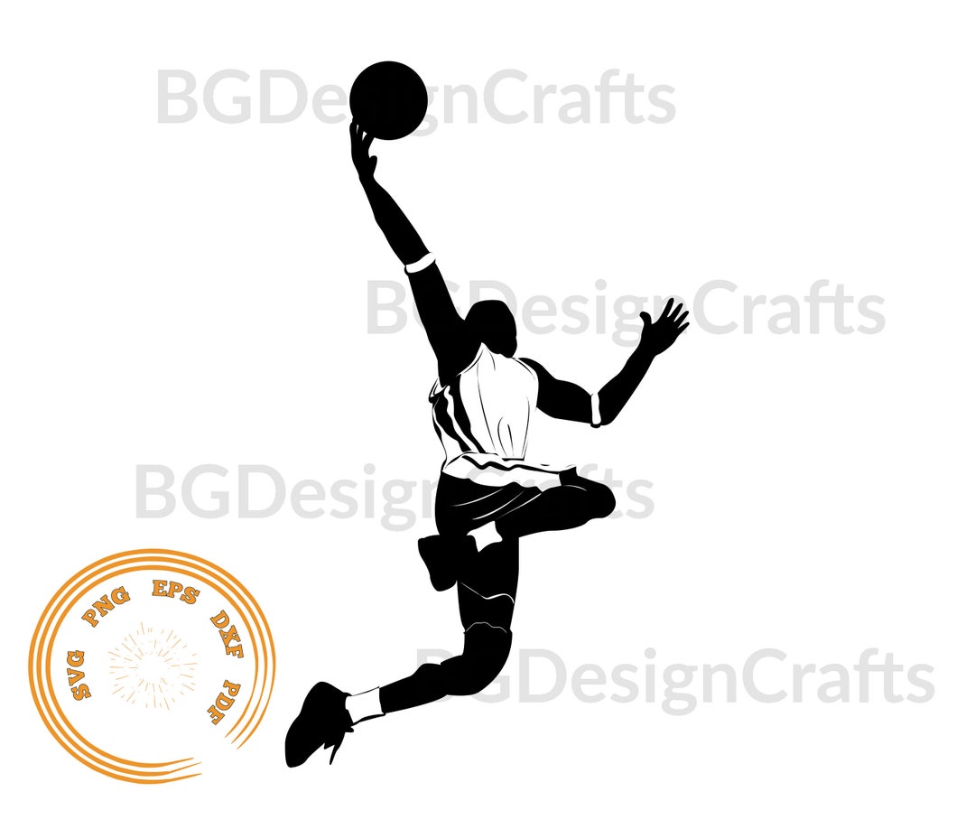 Basketball Player SVG, Basketball SVG, Dunk SVG, Sports Svg, Svg File ...