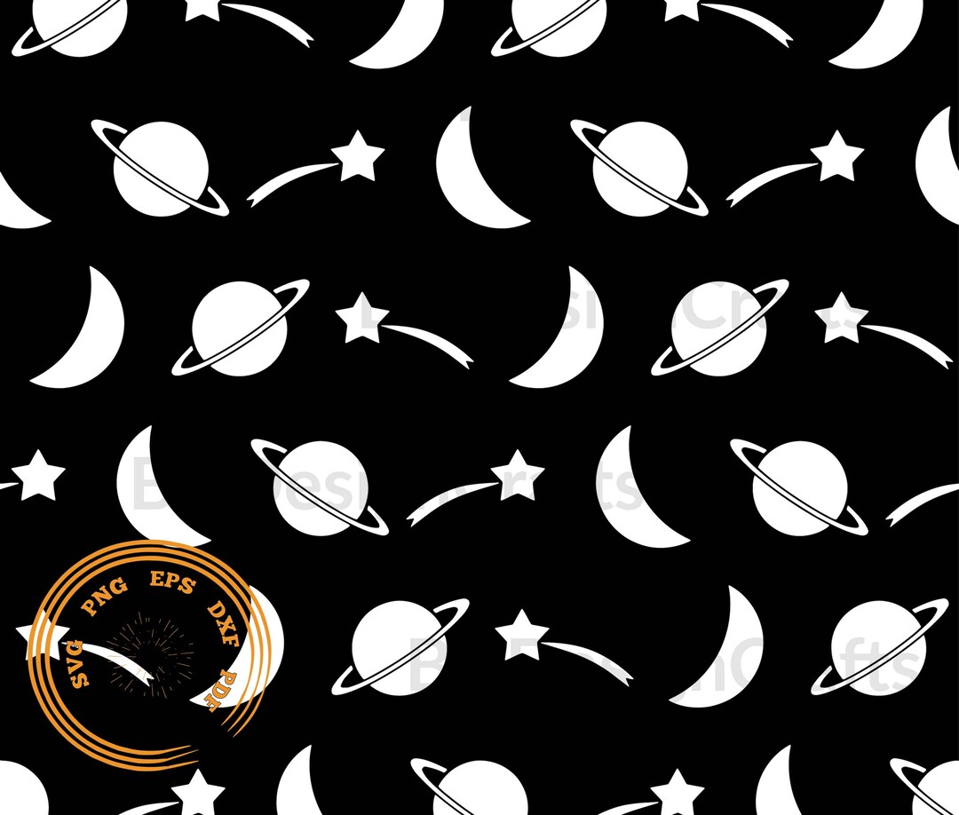 Space Pattern SVG, Space Seamless SVG, Space Objects SVG, Pattern Png ...