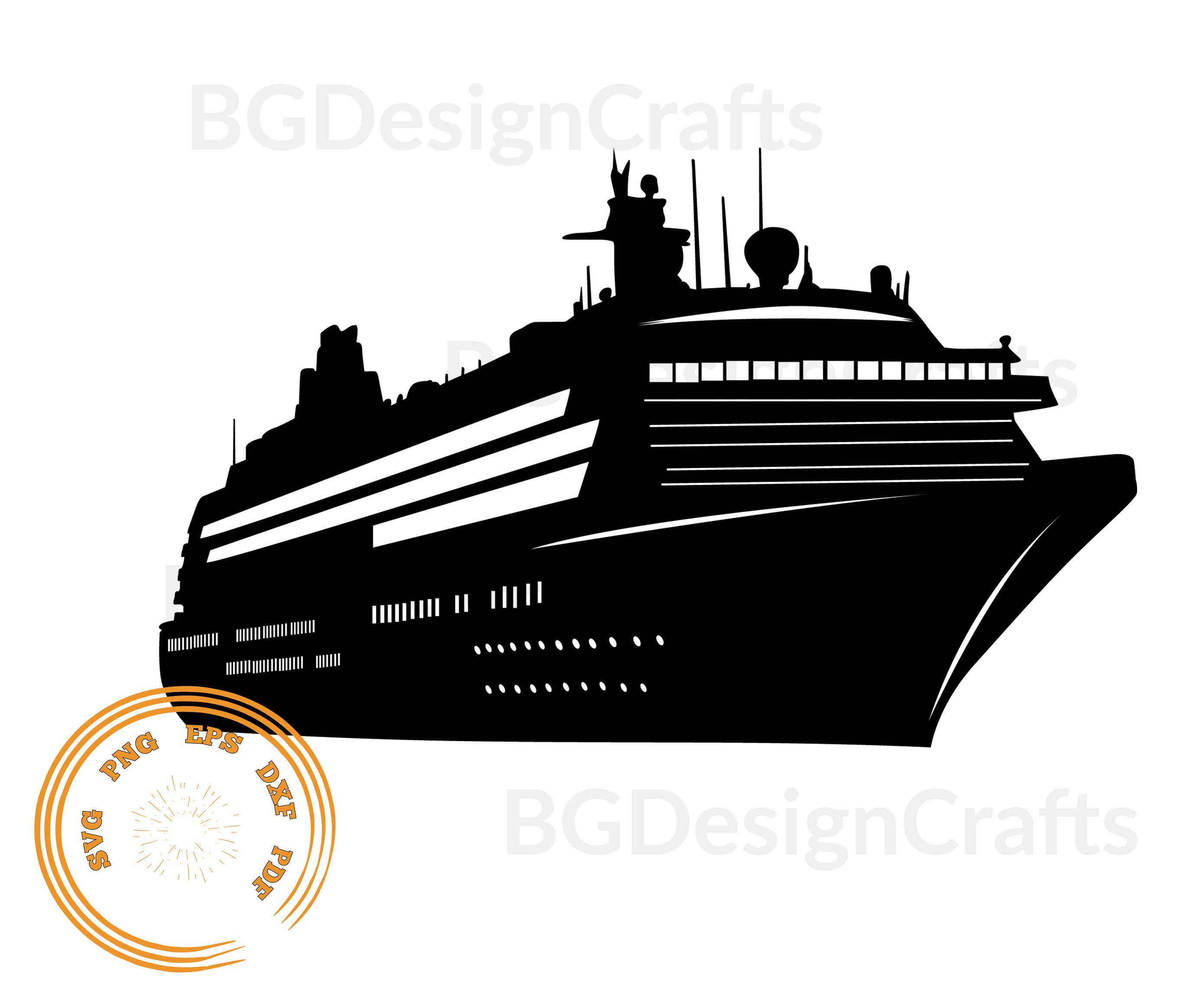 Cruise Ship 2 Cruise Ship SVG Boat SVG Ship SVG Digital - Etsy Australia