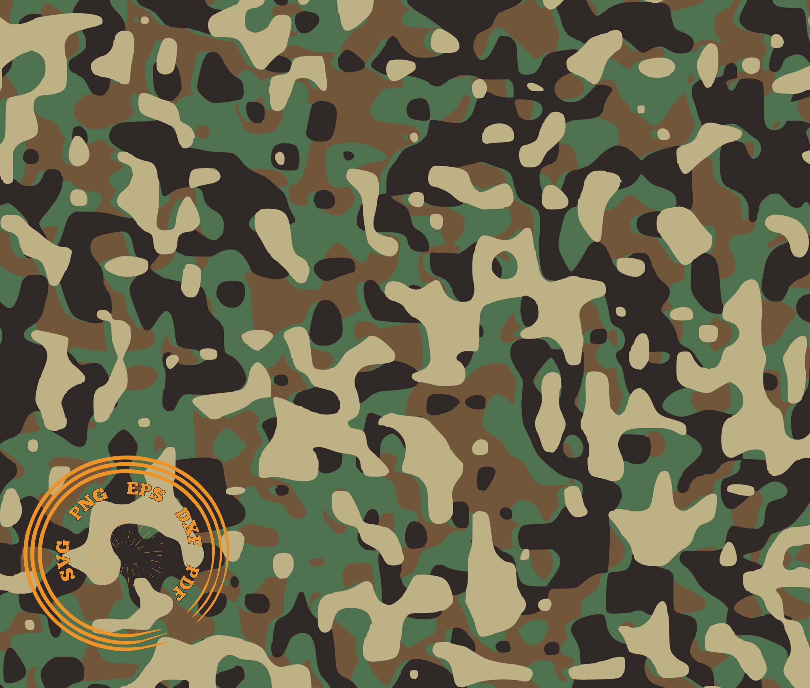 Camouflage Seamless Svg, Camouflage Military Patterns Svg, Camo Pattern ...