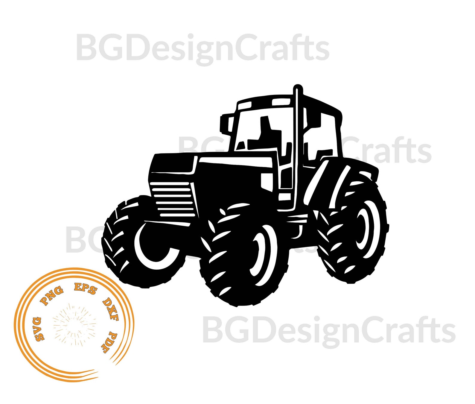 Tractor SVG Tractor DXF Tractor Clipart Tractor Svg Cut | Etsy
