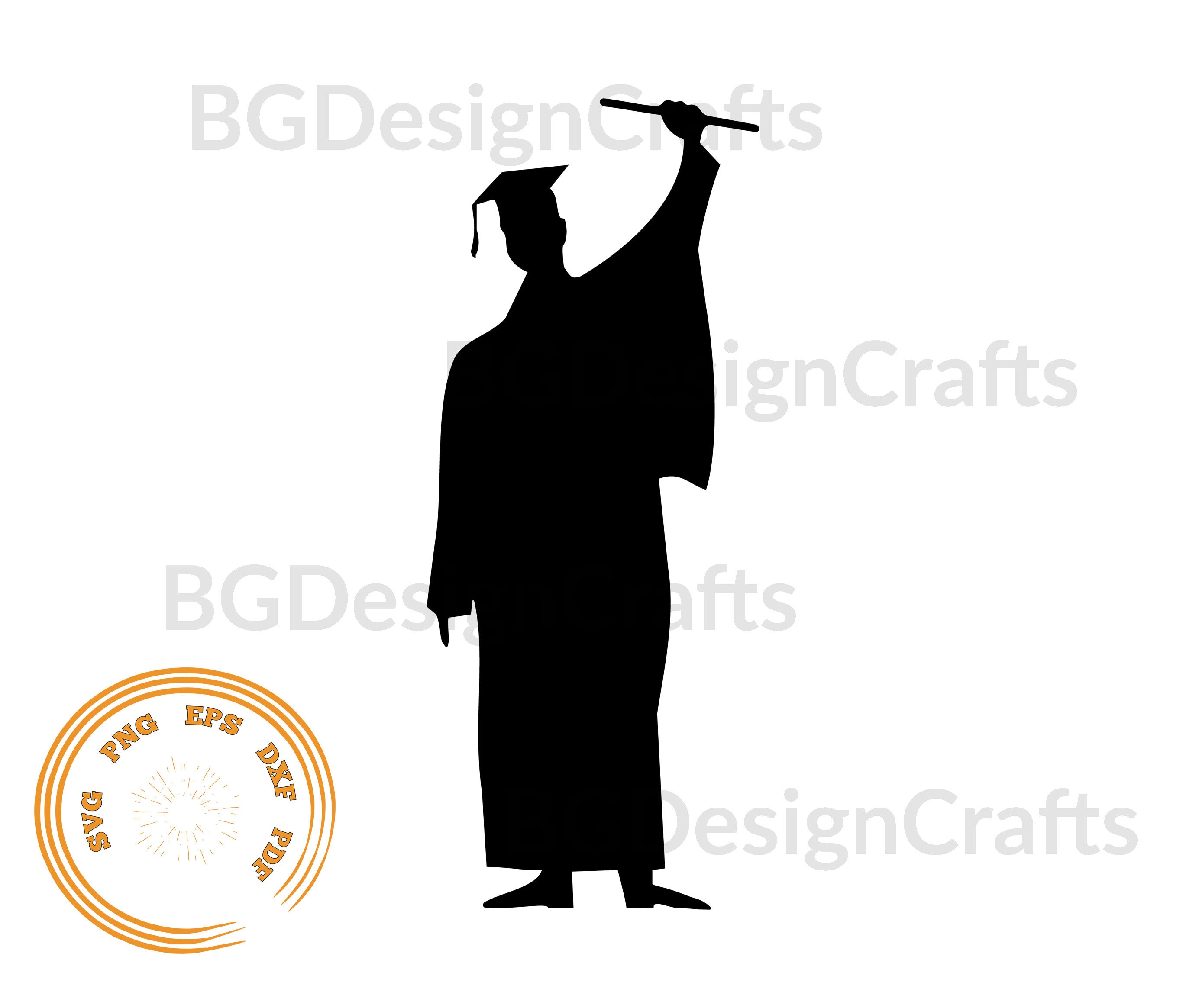 Absolvent Clipart, Graduierten SVG, Abschluss SVG, Abschluss Silhouette ...