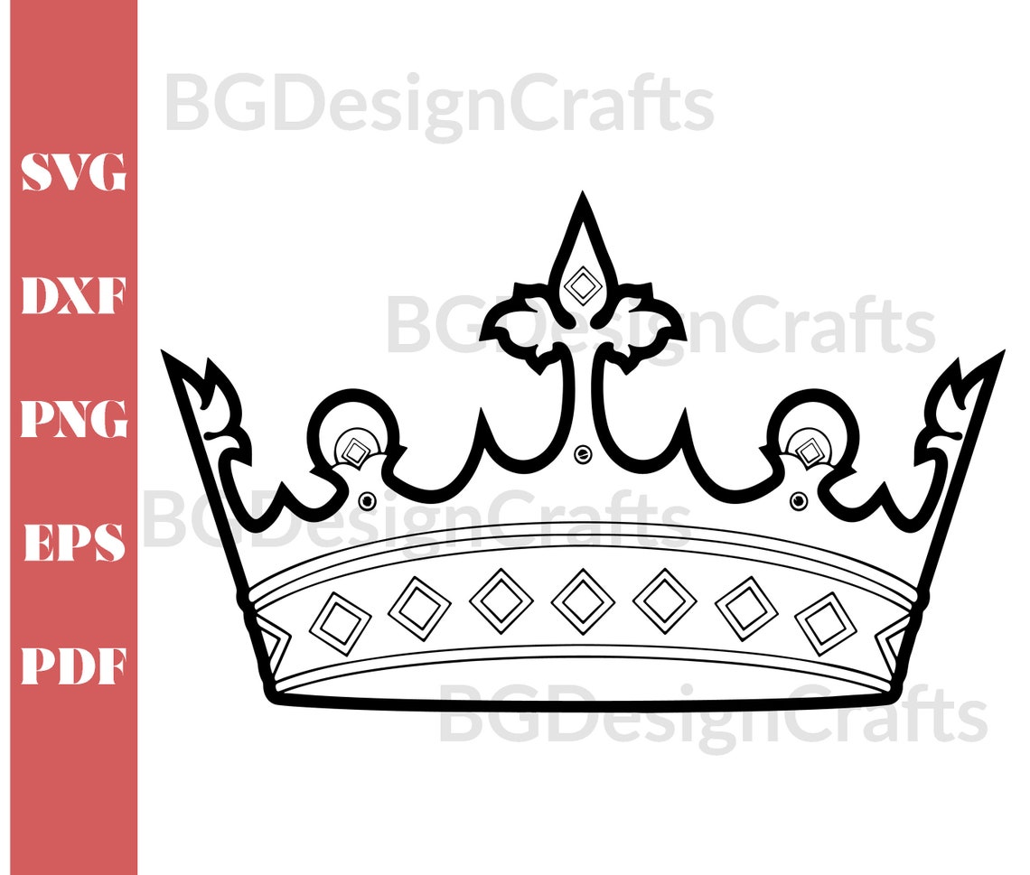Crown SVG, Crown DXF, Crown Clipart, Crown Svg Cut File, Crown Cut File ...