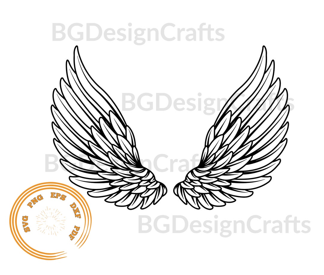 Wings SVG, Wings DXF, Wings Clipart, Wings Svg Cut File, Wings Cut File ...