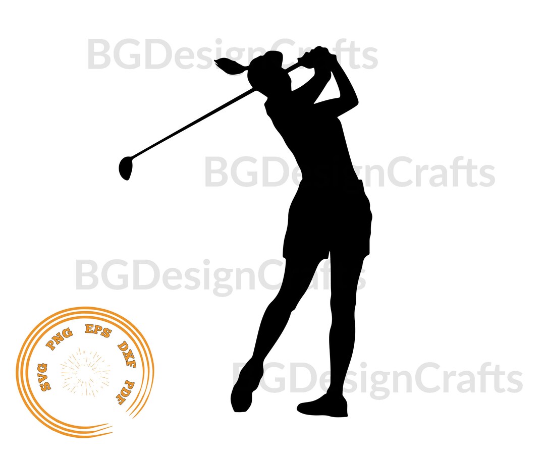 Golfer SVG, Golf SVG, Golfer DXF, Golfer Clipart, Golfer Svg Cut File ...