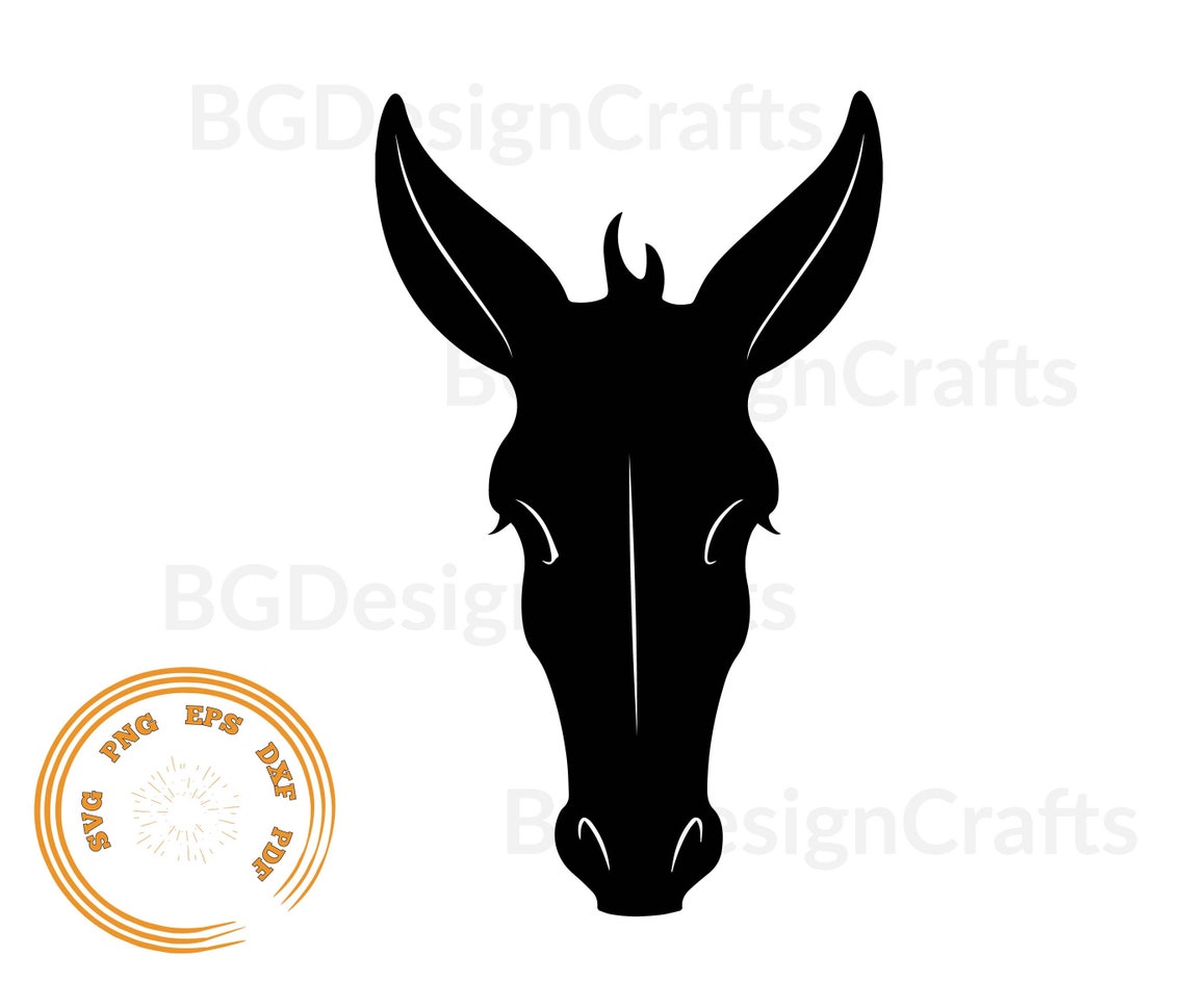 Donkey SVG Donkey DXF Donkey Clipart Svg Cut File Cut - Etsy