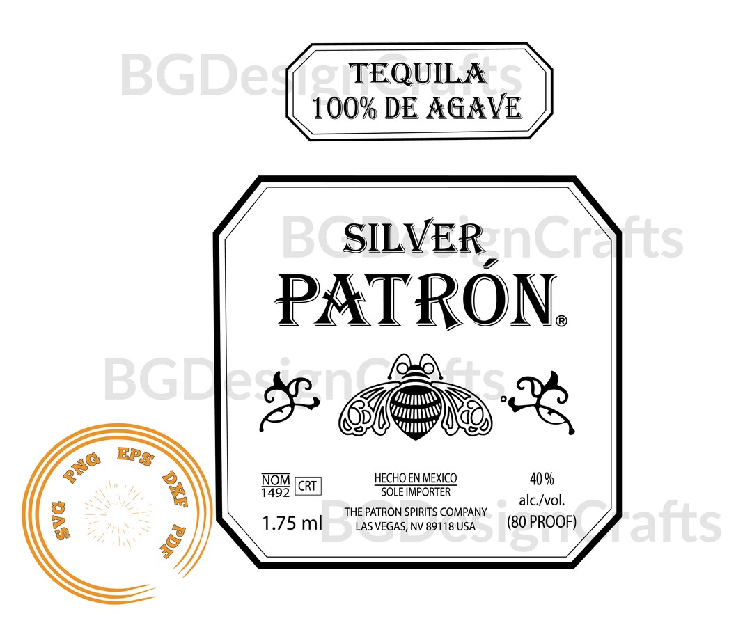 Silver Patron SVG Tequila Svg Soy El Patron SVG Tequila - Etsy