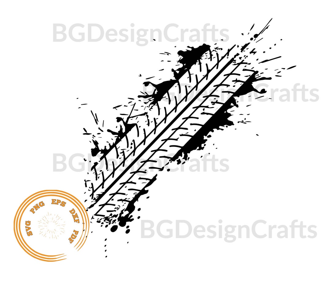 Tire Track SVG, Tire Mark SVG, Mudding Svg, Mud SVG, Png, Eps ...