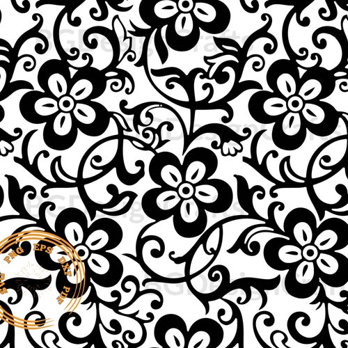 Flower Pattern 1 Flower Pattern SVG Floral SVG Seamless - Etsy