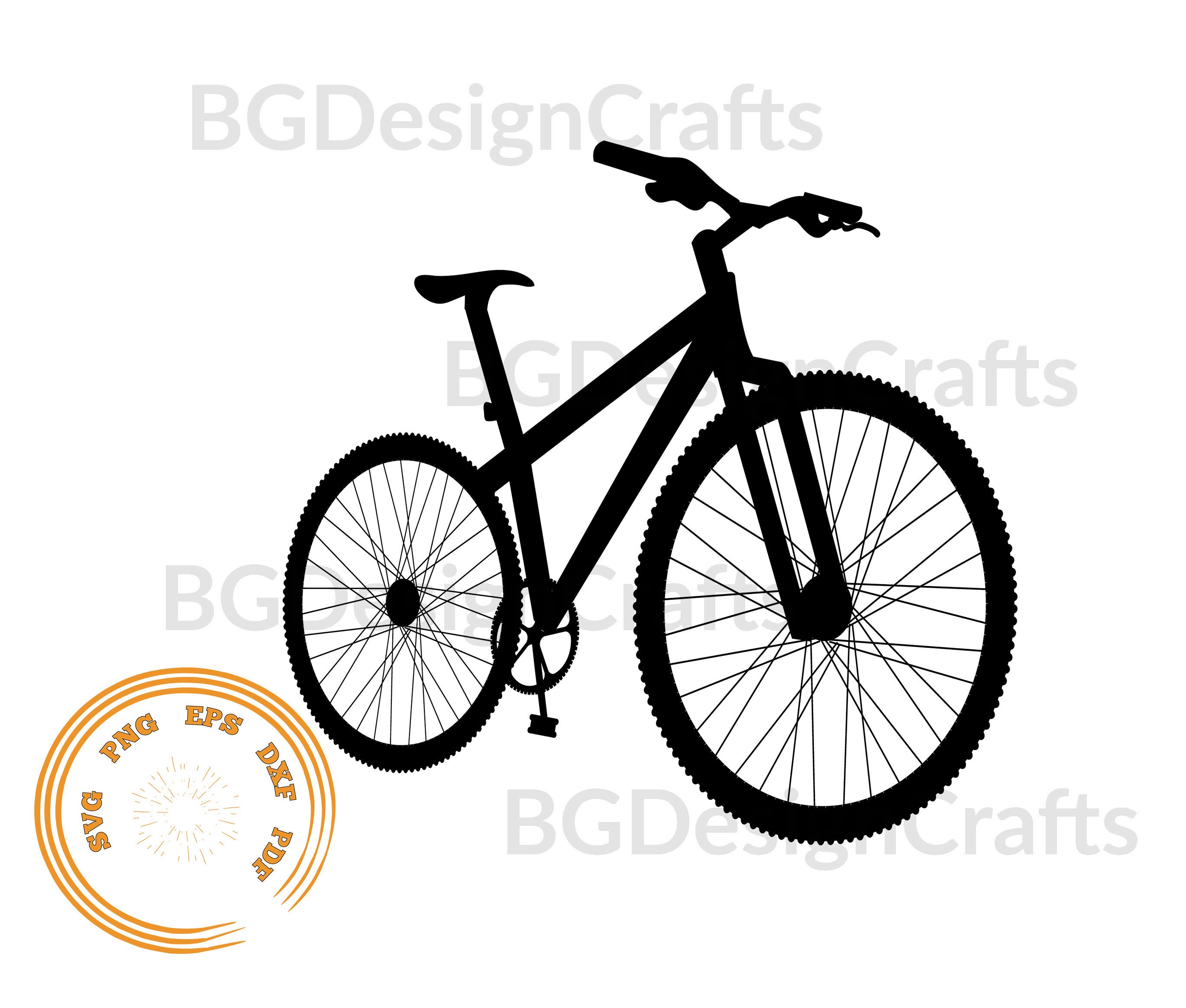 Bicycle Svg, Bicycle Png, Bicycle Clipart, Bicycle Silhouette Cut File ...
