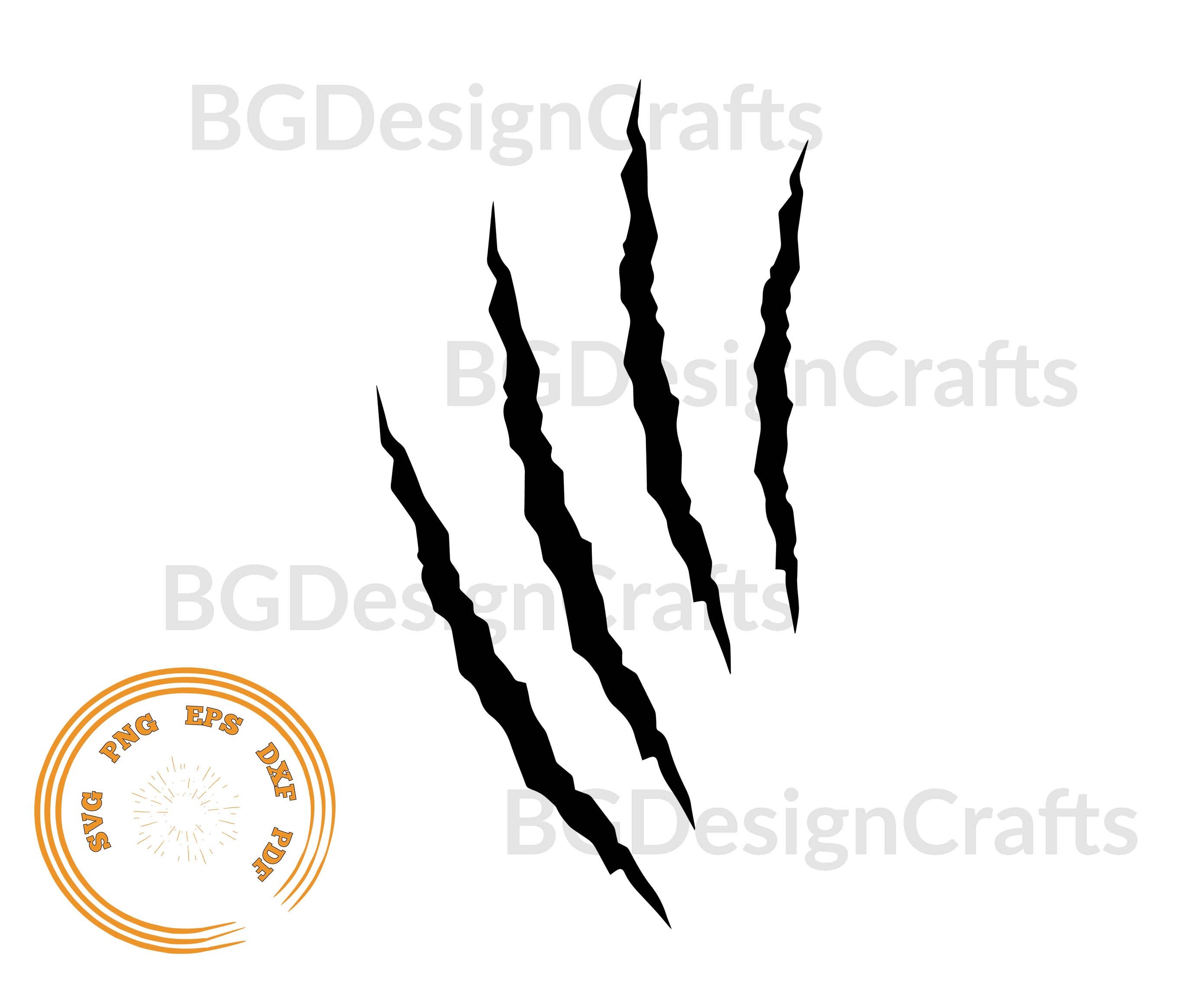 Claw Rip SVG Claw Scratches SVG Paw Scratches SVG Claw Rip - Etsy