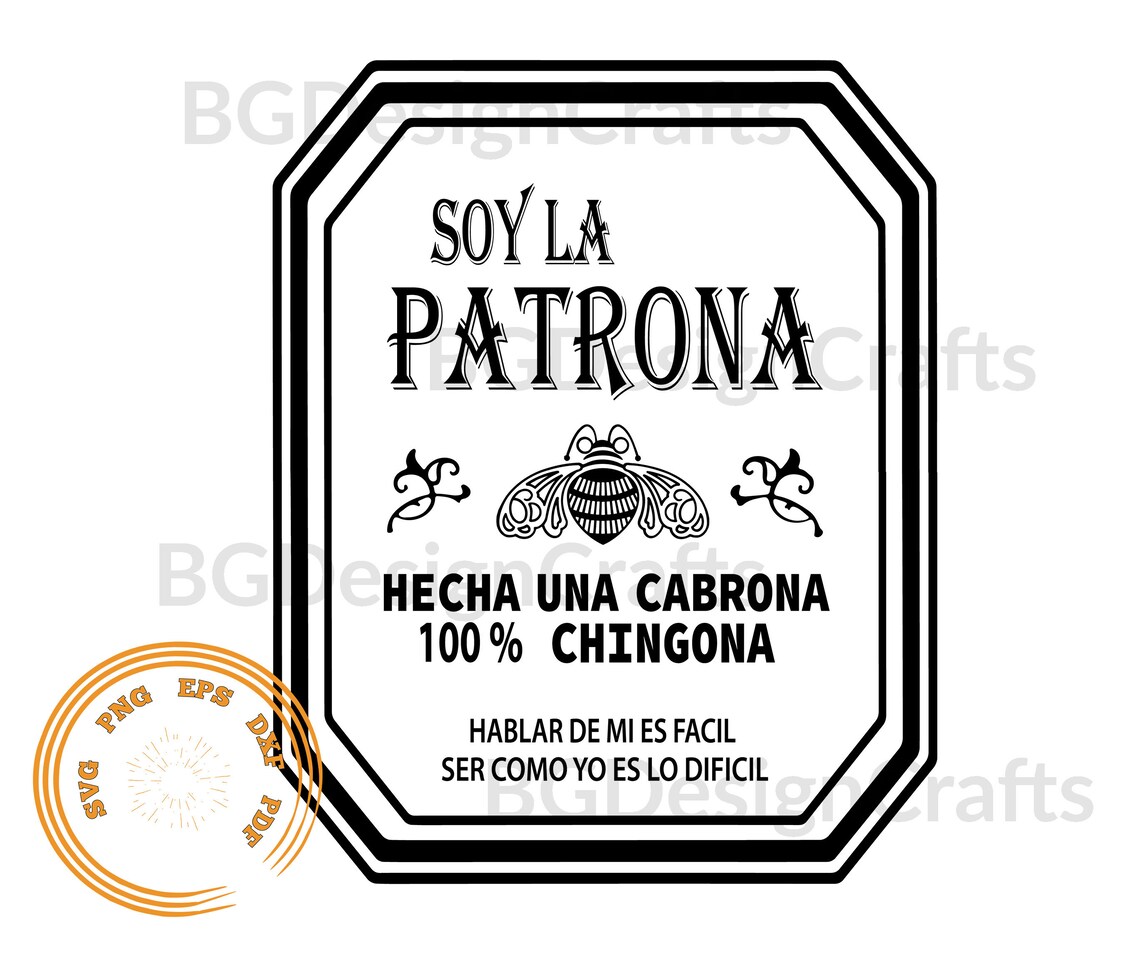 Soy La Patrona Svg, Silver Patron SVG, Tequila Svg, Soy El Patron SVG ...