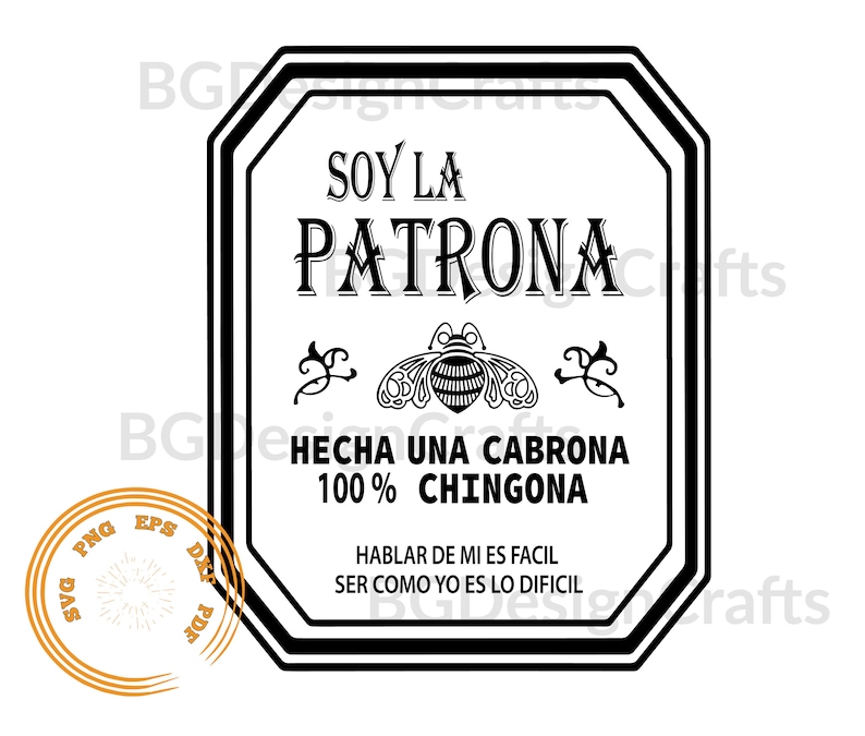 Soy La Patrona Svg, Silver Patron SVG, Tequila Svg, Soy El Patron SVG ...