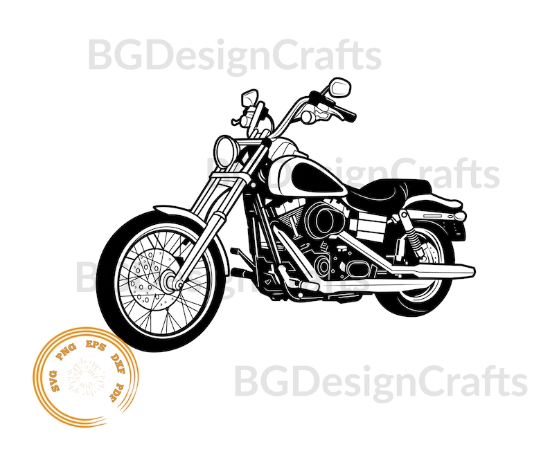 Motorcycle#5, Motorcycle SVG, Chopper SVG, Chopper Motorcycle SVG ...