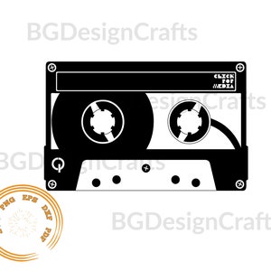 Cassette SVG Cassette Tape SVG Cassette Tape Silhouette - Etsy