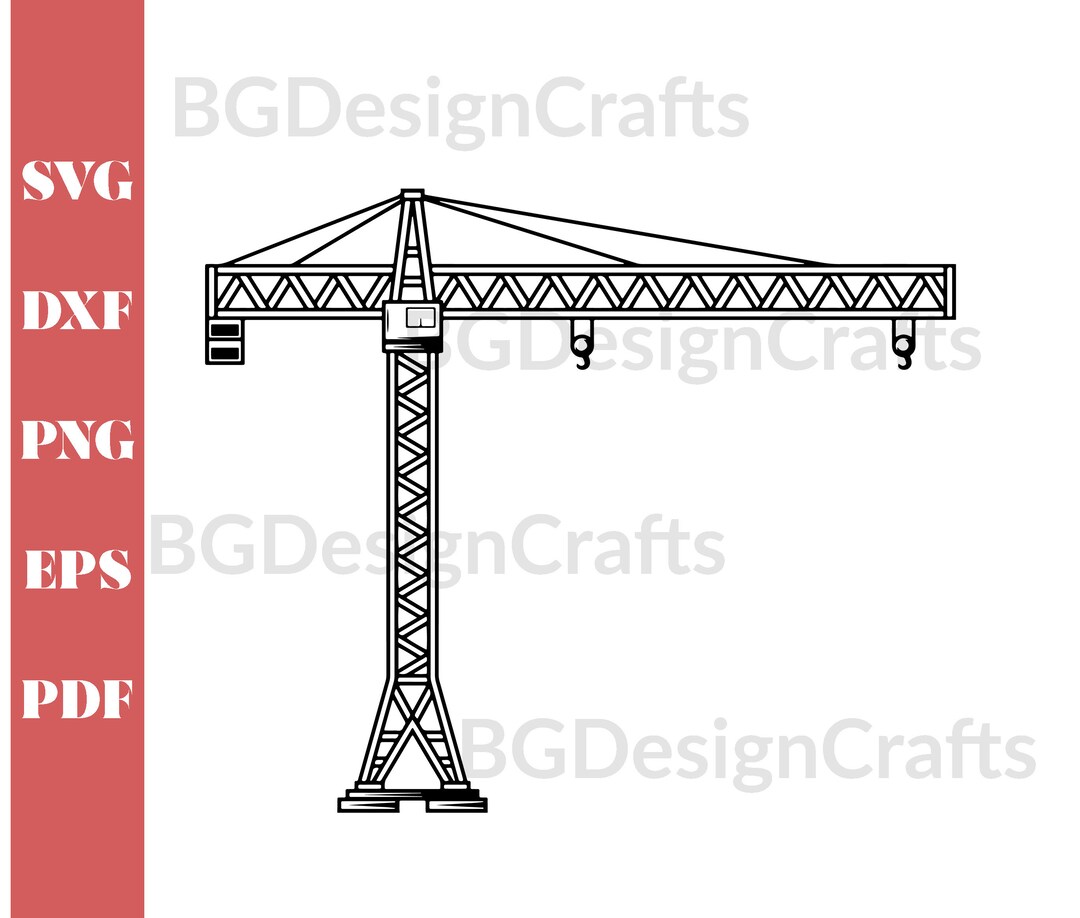 Crane SVG, Crane DXF, Crane Clipart, Crane Svg Cut File, Crane Cut File ...