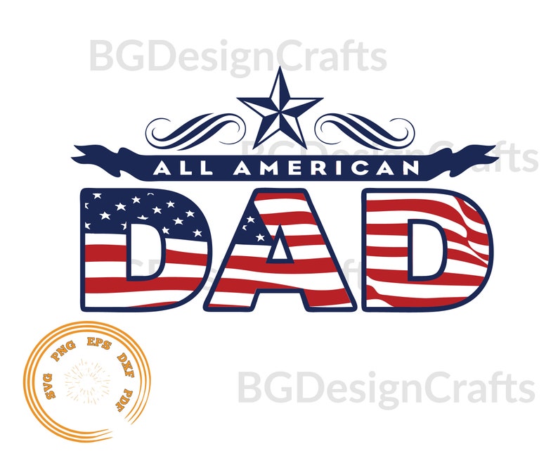 Usa Flag Dad SVG American Dad SVG Dad Svg American Flag - Etsy