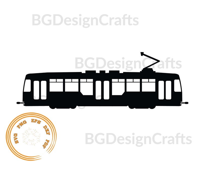 Tramway SVG, Tramway Png, Tramvay Dxf, Cut File, Svg File for Cricut ...