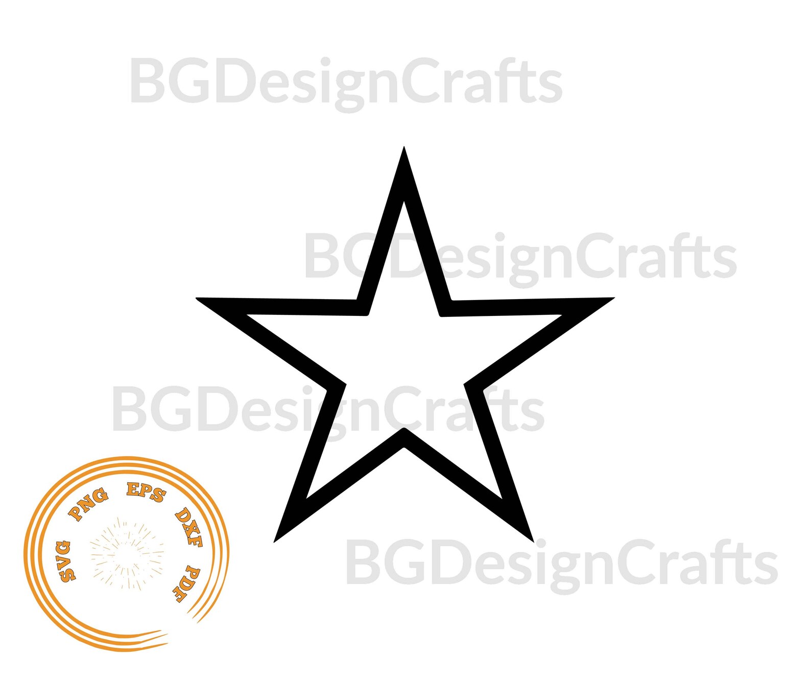 Star SVG, Star DXF, Star Clipart, Star Cut File, Star Png, Outline - Etsy