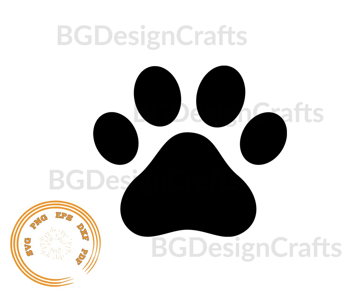 Paw SVG Paw DXF Cat and dog Clipart Paw svg cut file Paw | Etsy