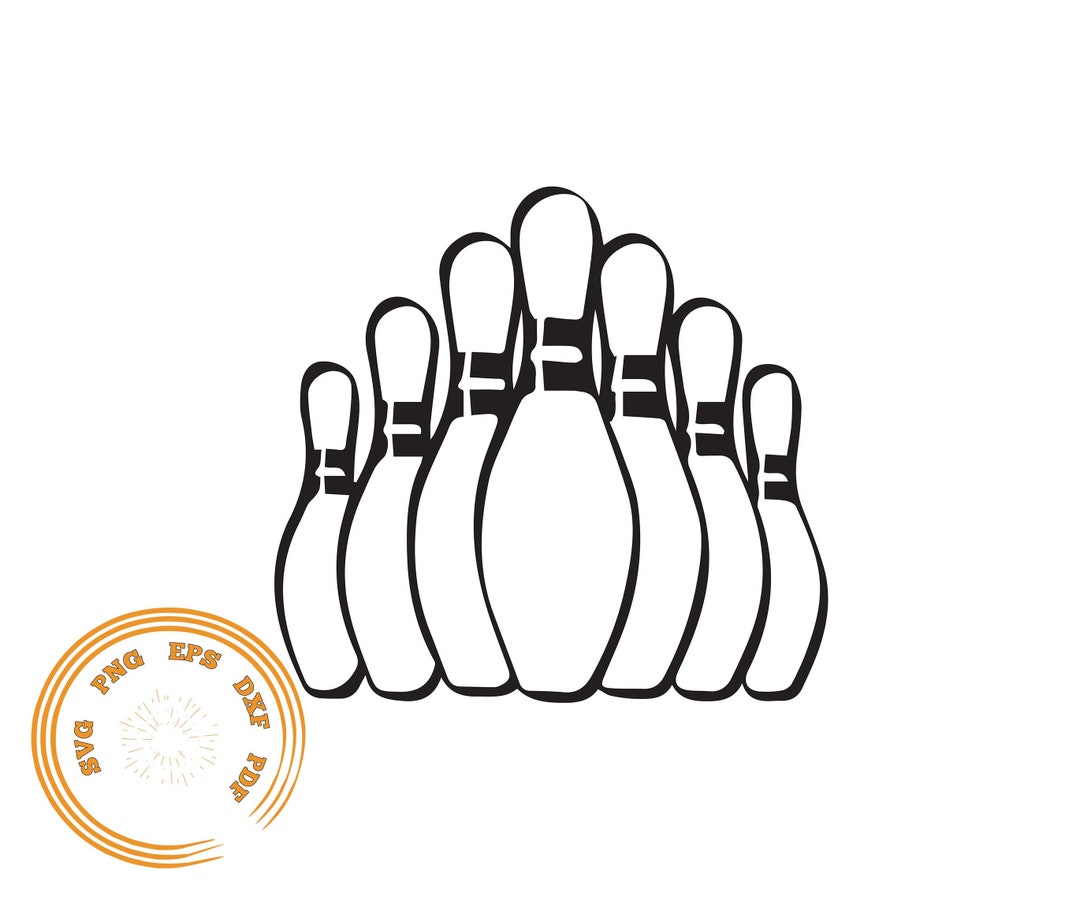 Bowling SVG, Bowling Pin SVG, Bowling Vector, Bowling File for Cricut ...