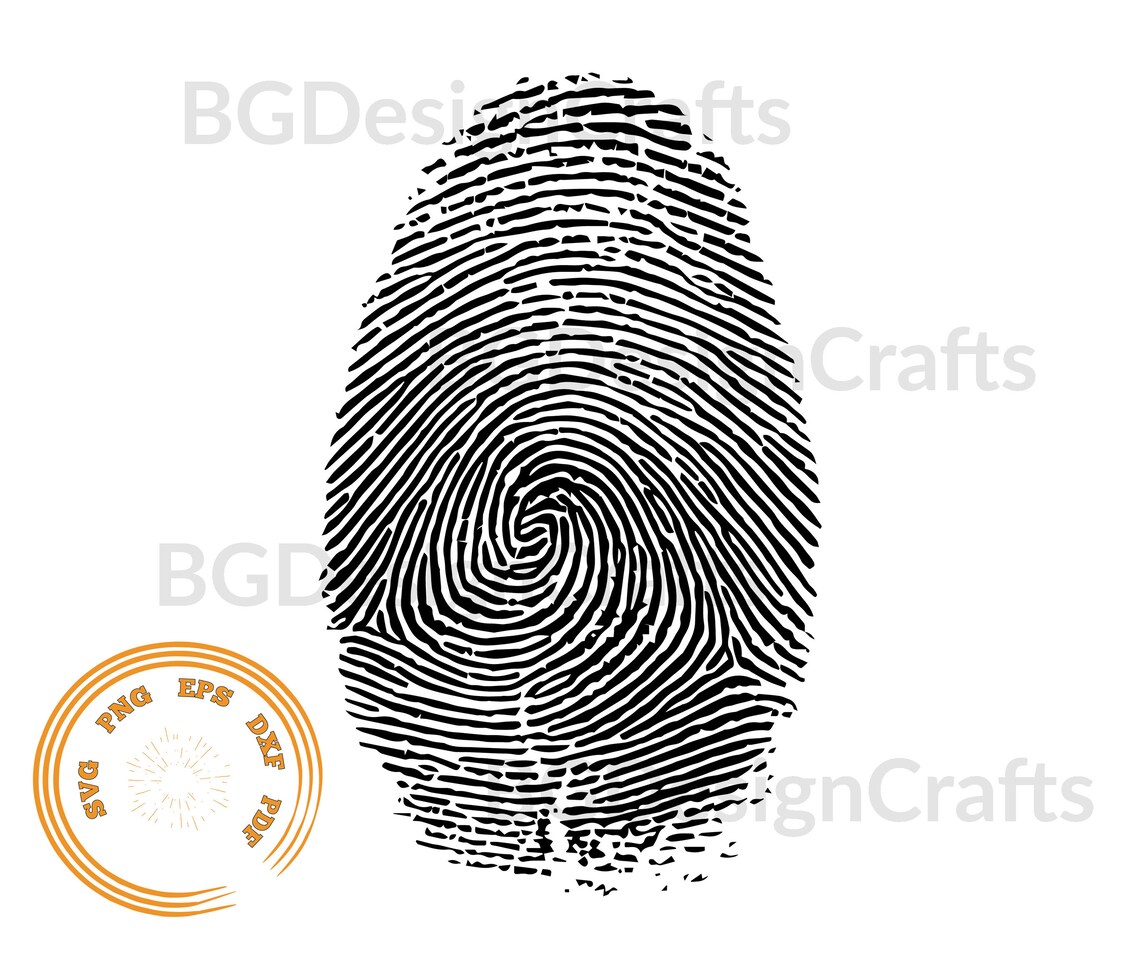 Fingerprint Svg, Finger Print Svg, Thumb Print Svg, Scanner, Biometric ...