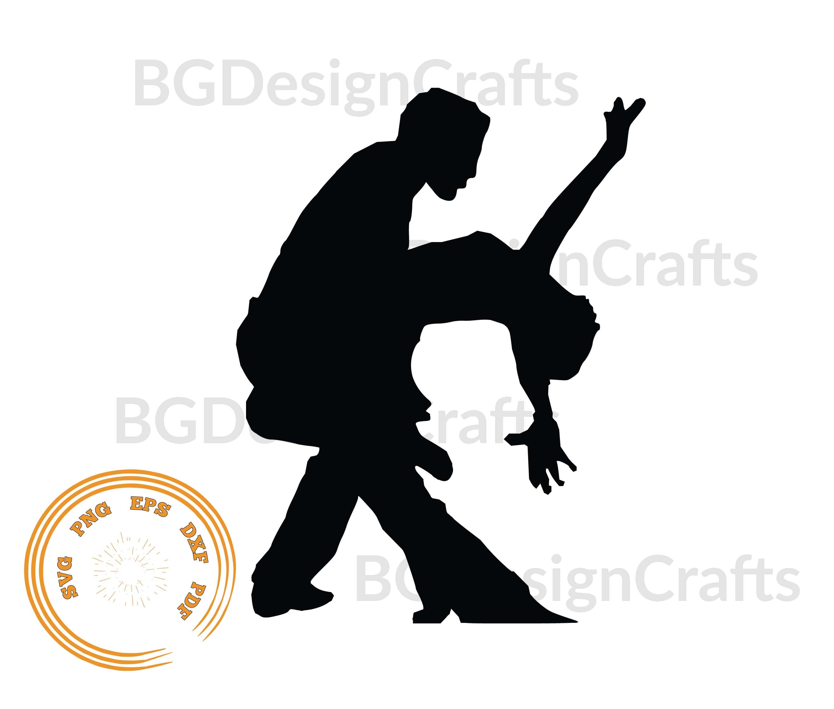 Dance Svg, Dancer Svg, Salsa Svg, Dancing Couple Svg, Dance Silhouette ...