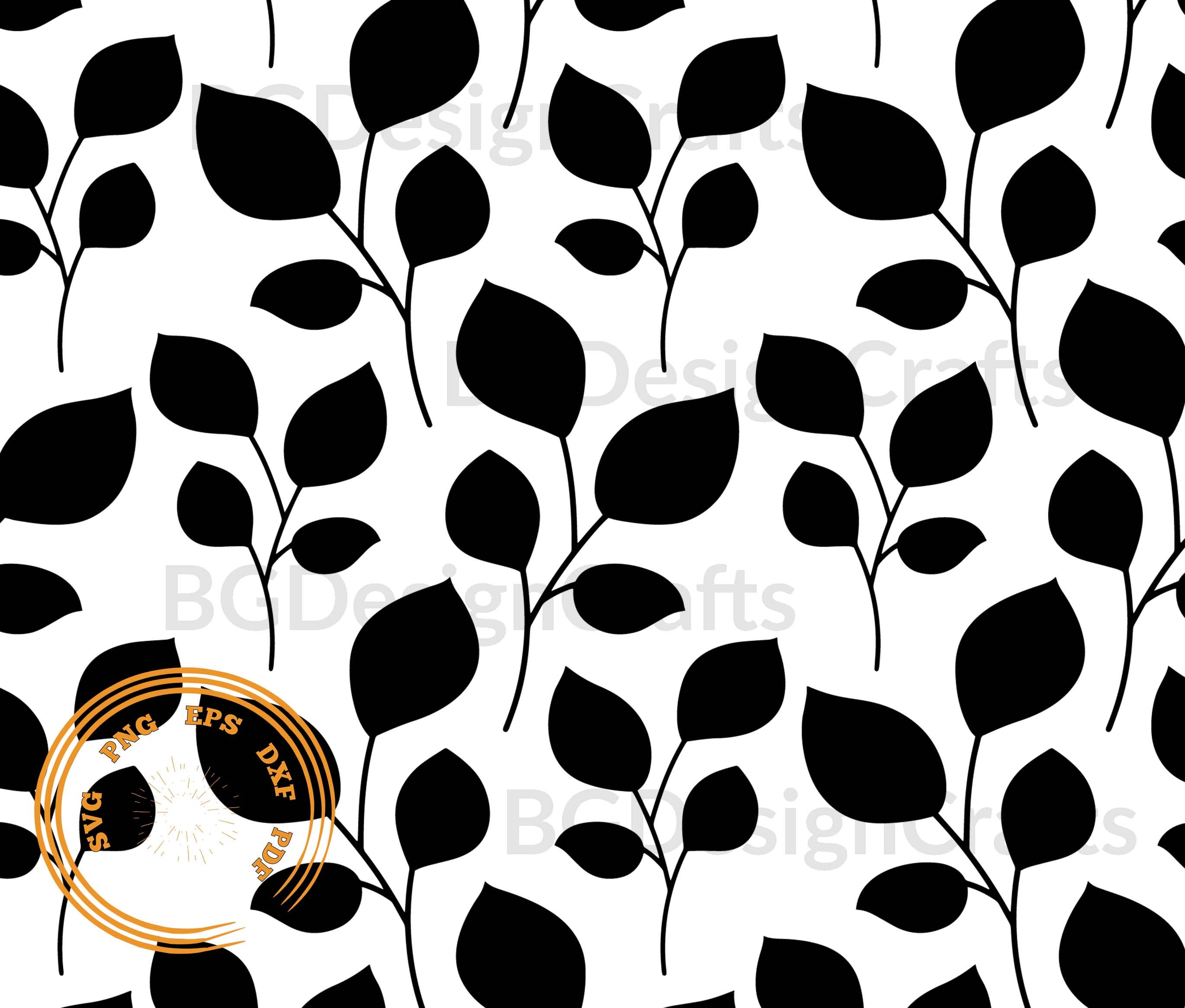 Seamless Pattern 3 Seamless Pattern Svg Leaf Pattern Svg | Etsy