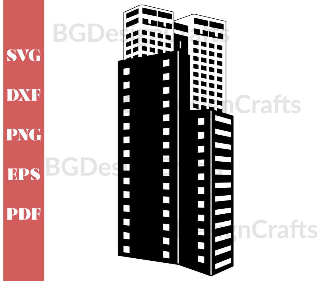 Building SVG, Building DXF, Building Clipart, Building Svg Cut File ...