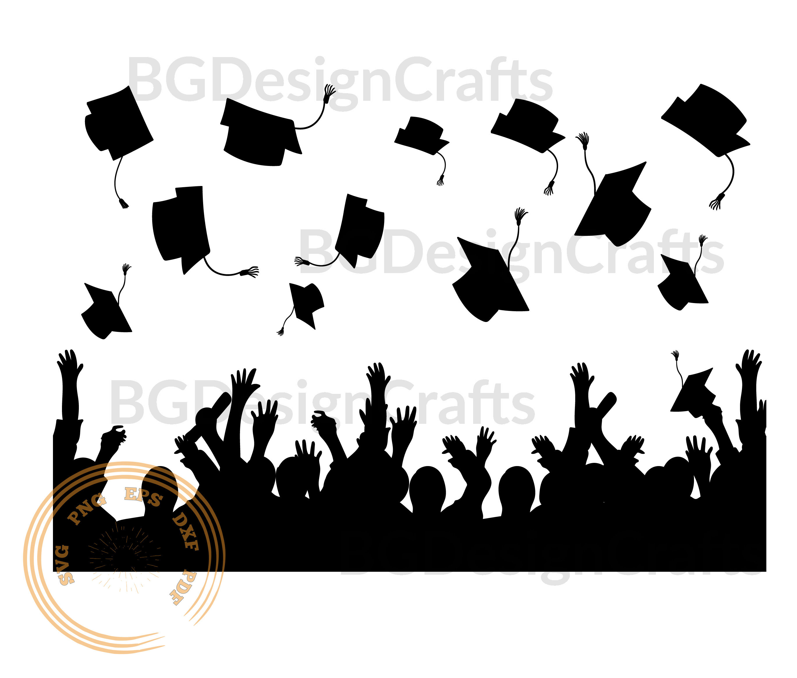 Graduación SVG, Graduación Silueta svg, Graduado Svg, Gorra de ...