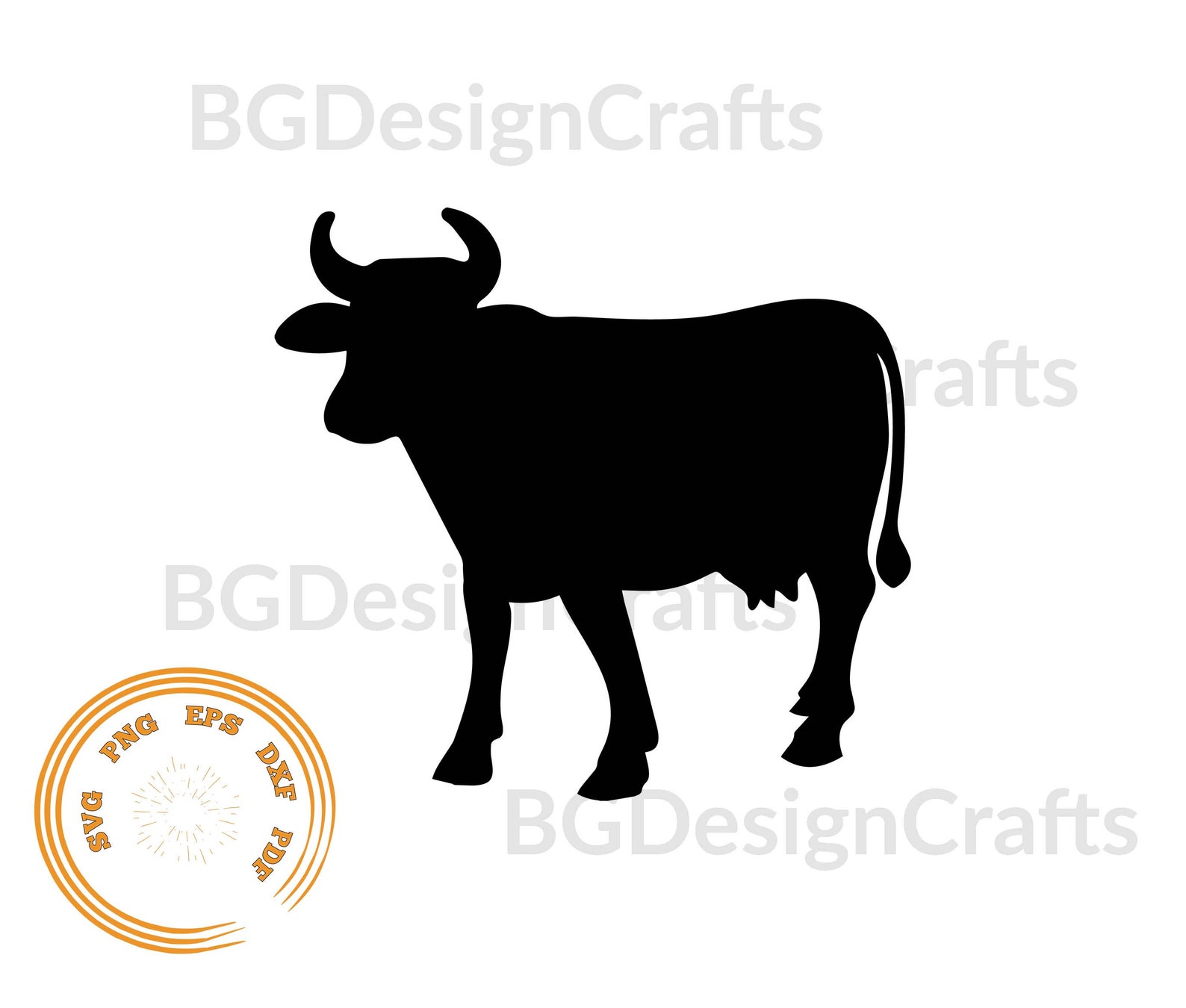 Cow SVG Cow DXF Cow Clipart Cow Svg Cut File Cow Cut File - Etsy