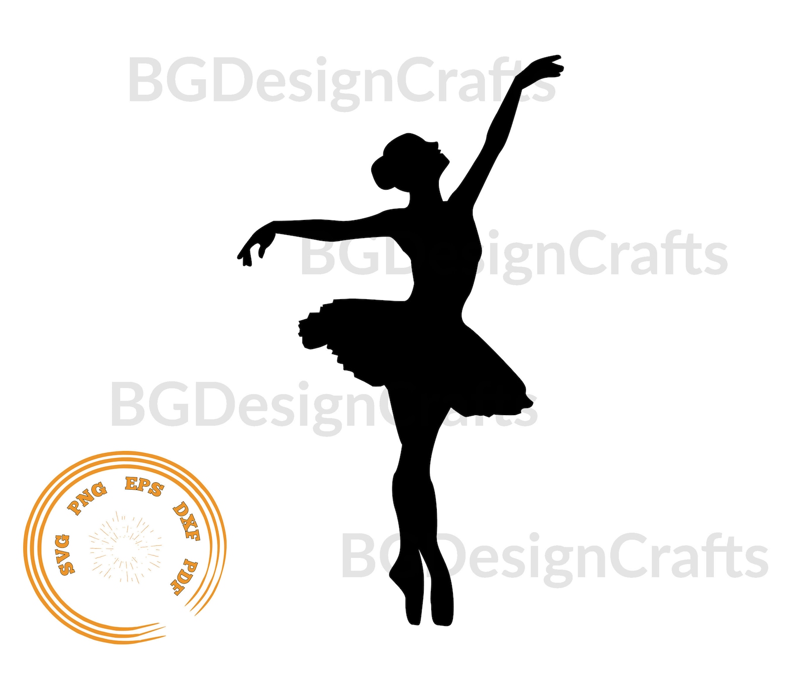 Ballet SVG, Ballerina SVG, Ballerina Clipart, Ballerina Silhouette ...